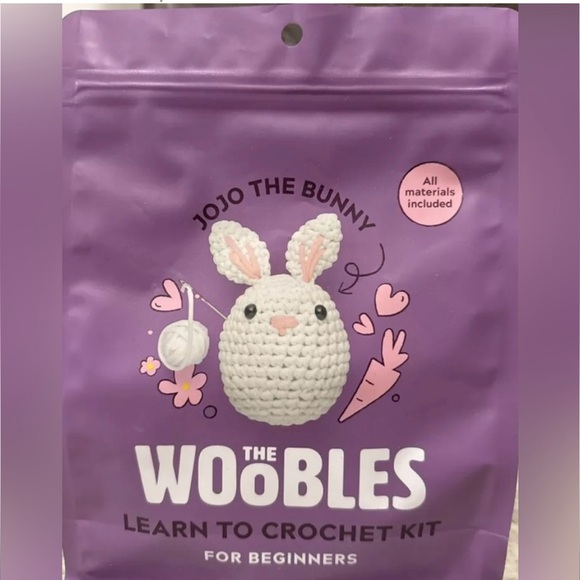 The Woobles | Other | Woobles Crochet Kit Jojo The Bunny | Poshmark